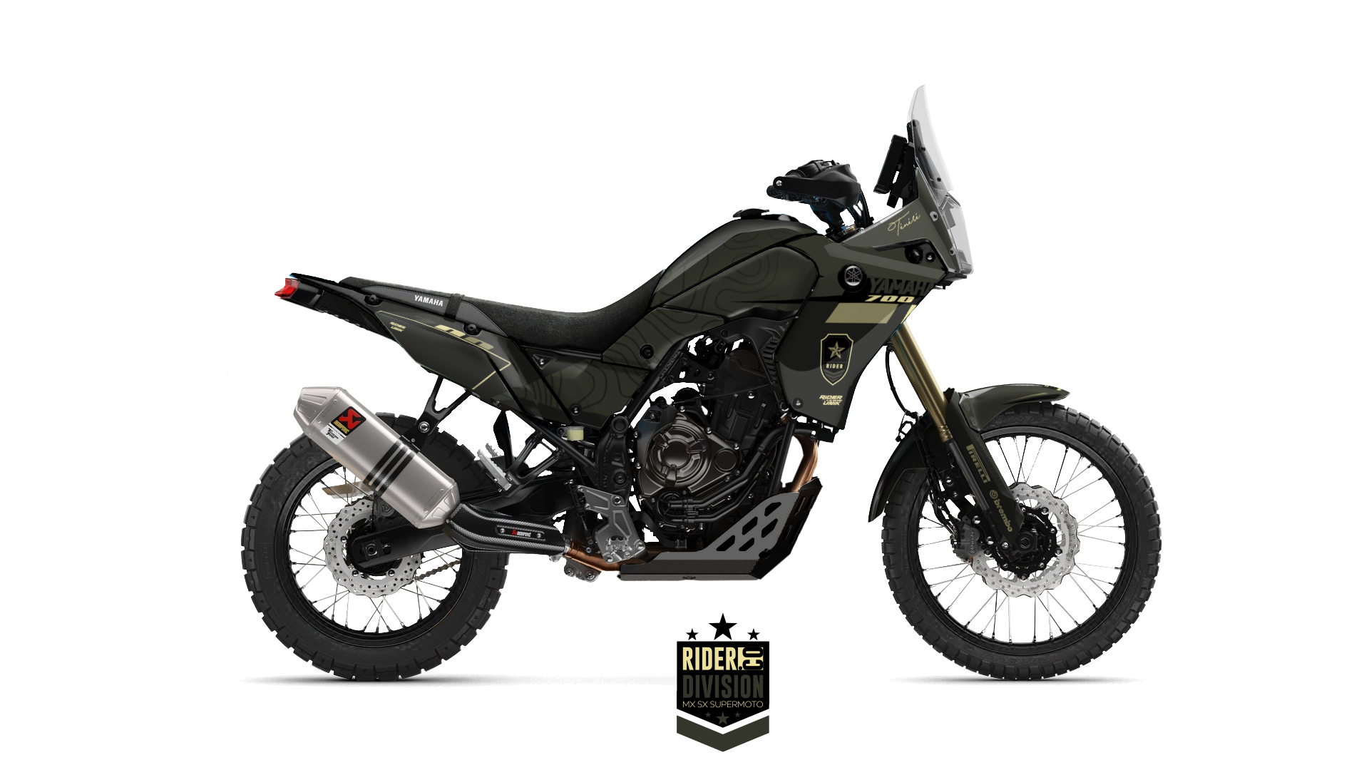KIT DECO YAMAHA 700 TENERE TREK KAKI KIT DECO YAMAHA 700 TENERE TREK KAKI
