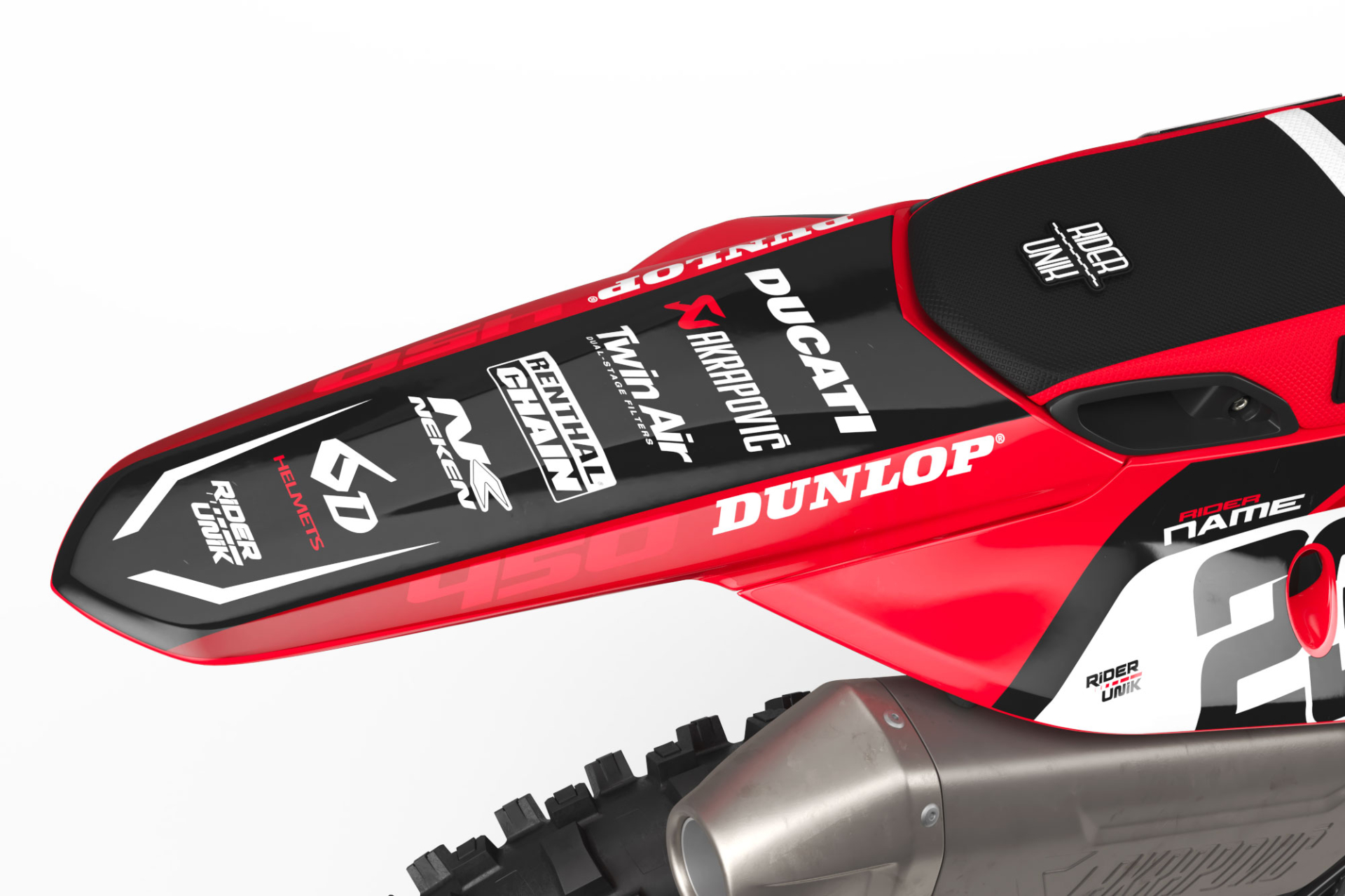 Kit déco Ducati Desmo 450 – Personnalisé | RiderUnik